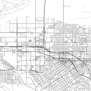 Redlands Map Print, Redlands Map Poster Wall Art, Ca City Map ...