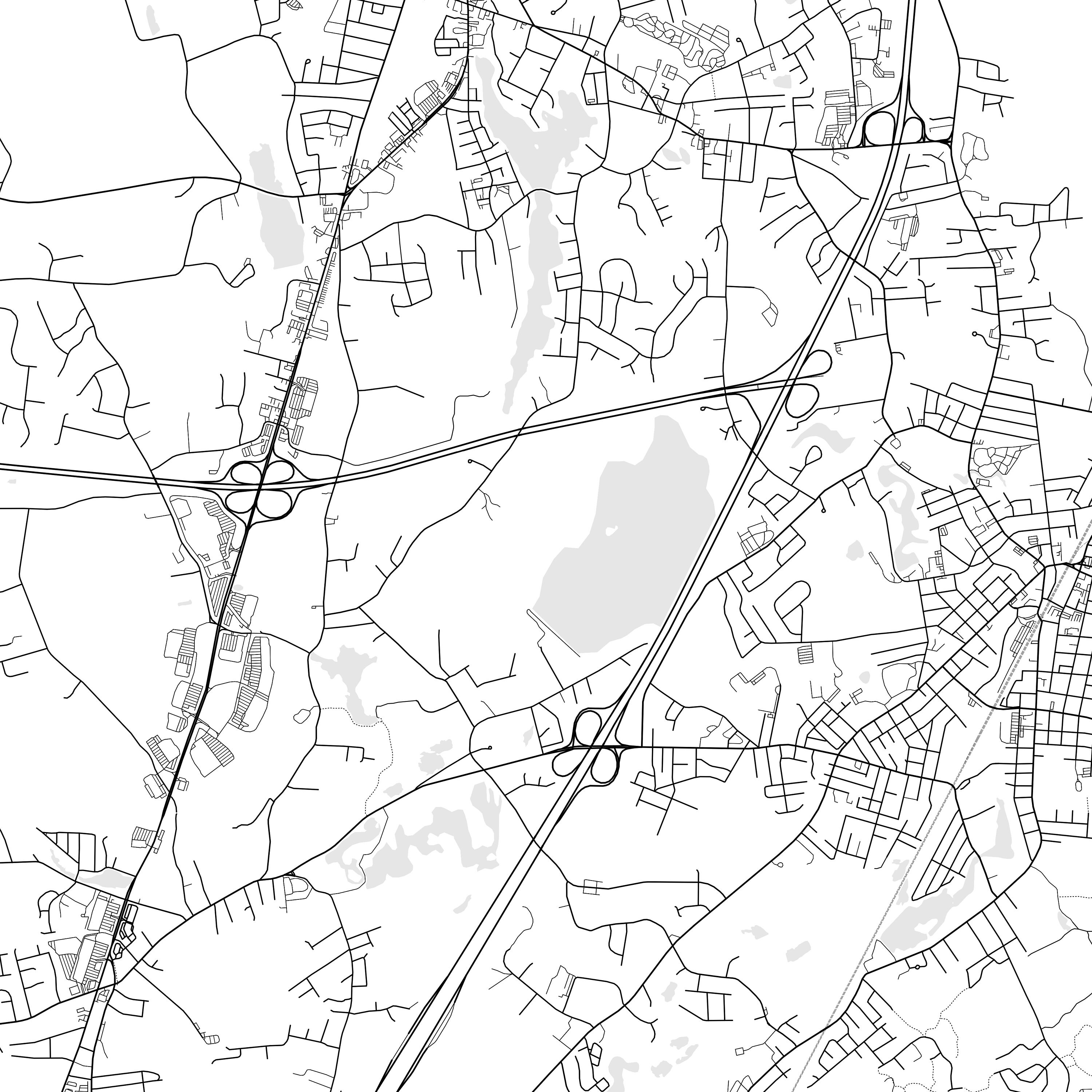 Attleboro Map Print, Attleboro Map Poster Wall Art, Ma City Map ...