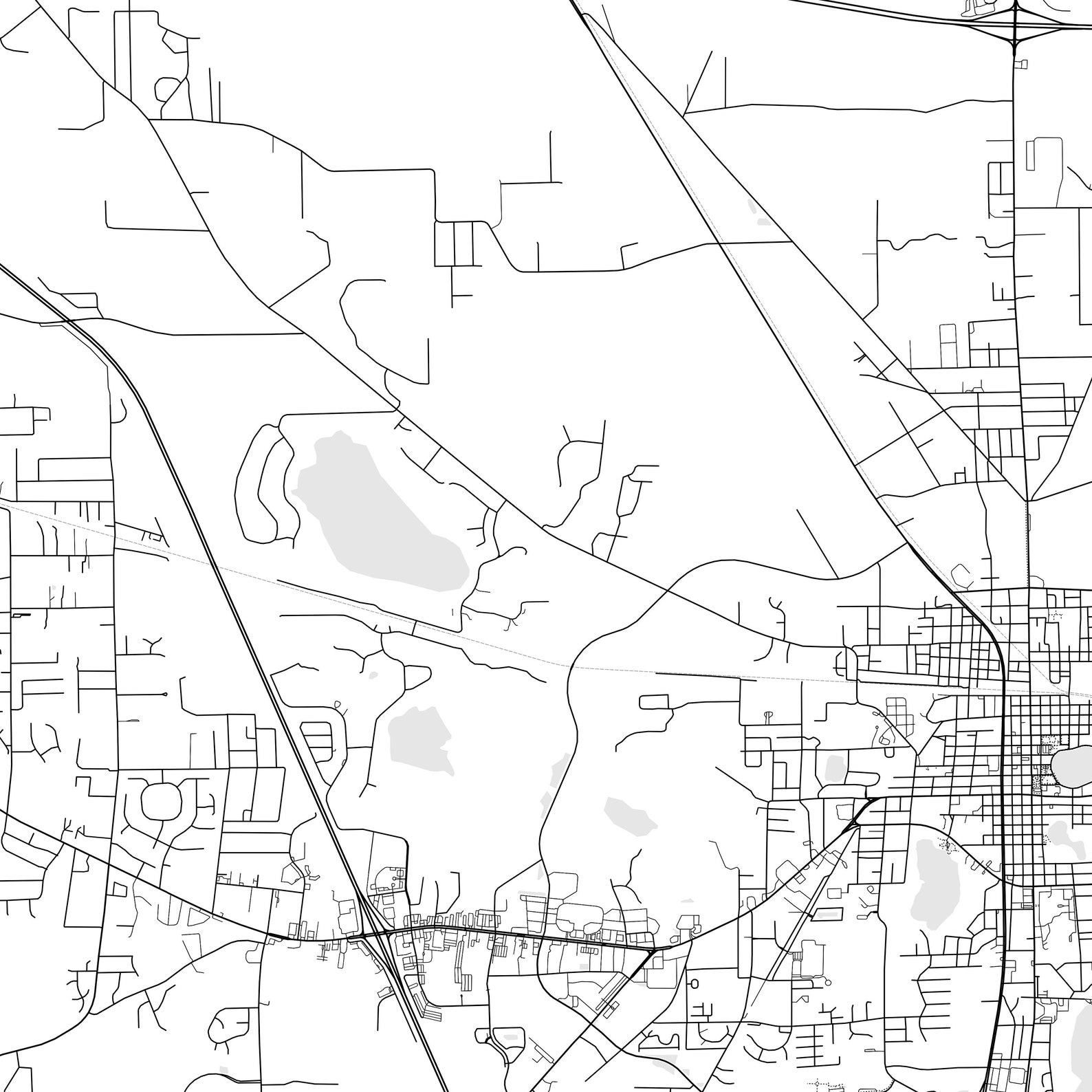 Lake City Map Print, Lake City Map Poster Wall Art, Fl City Map ...