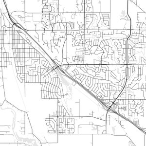 Cottage Grove Map Print, Cottage Grove Map Poster Wall Art, Mn City Map ...