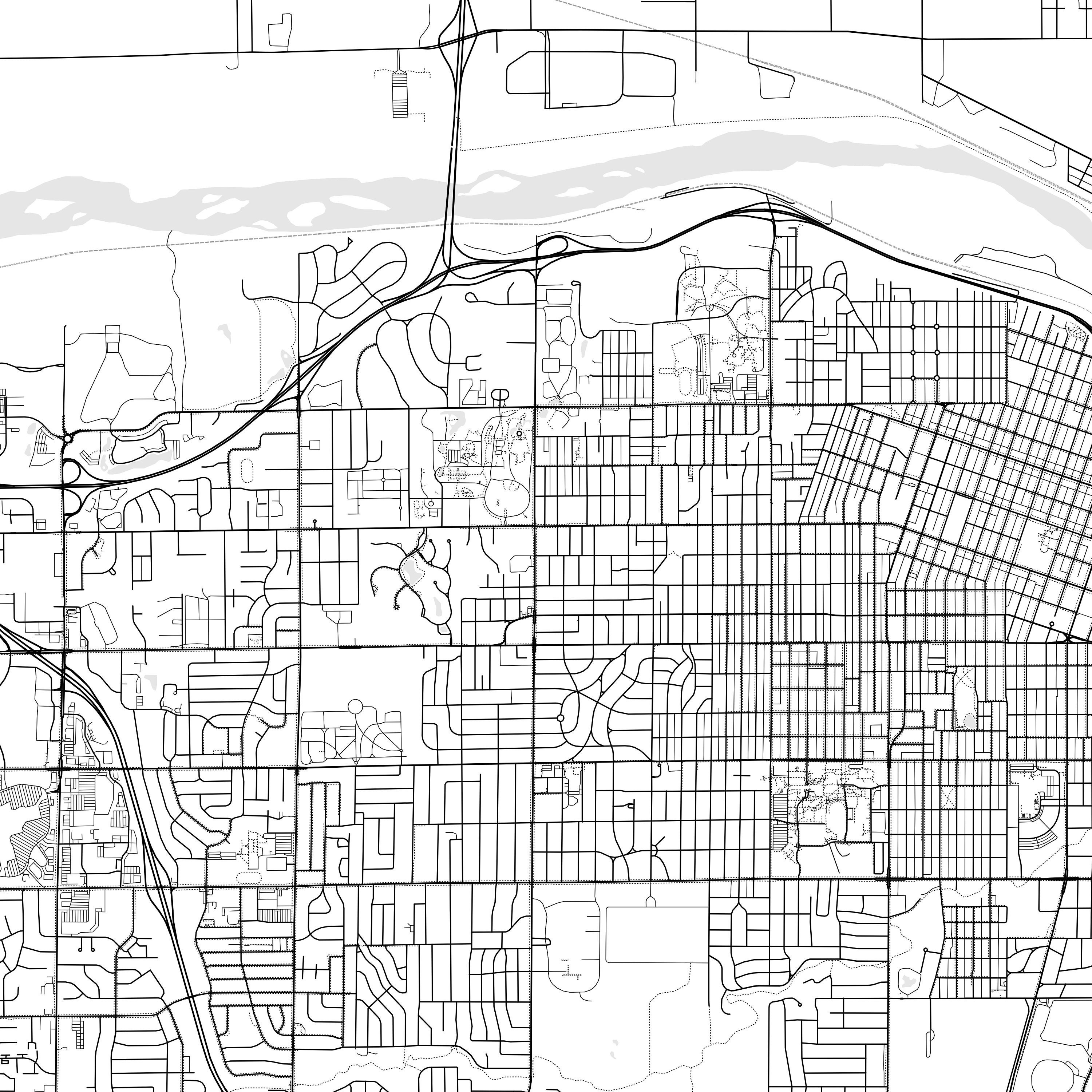 Topeka Map Print, Topeka Map Poster Wall Art, Ks City Map, Kansas Print ...