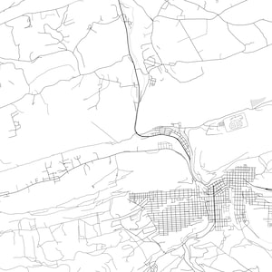 Shamokin Map Print, Shamokin Map Poster Wall Art, Pa City Map ...