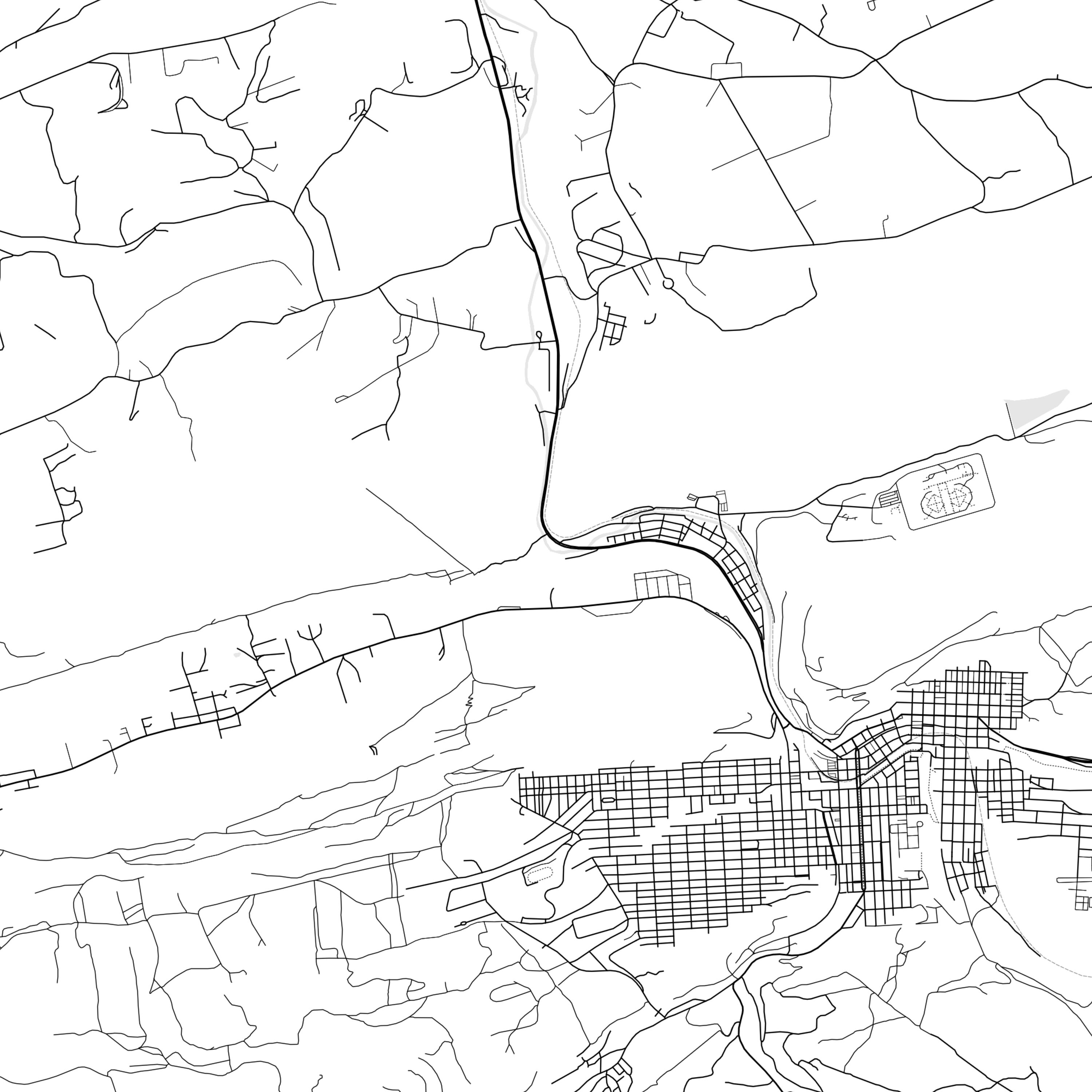 Shamokin Map Print, Shamokin Map Poster Wall Art, Pa City Map ...