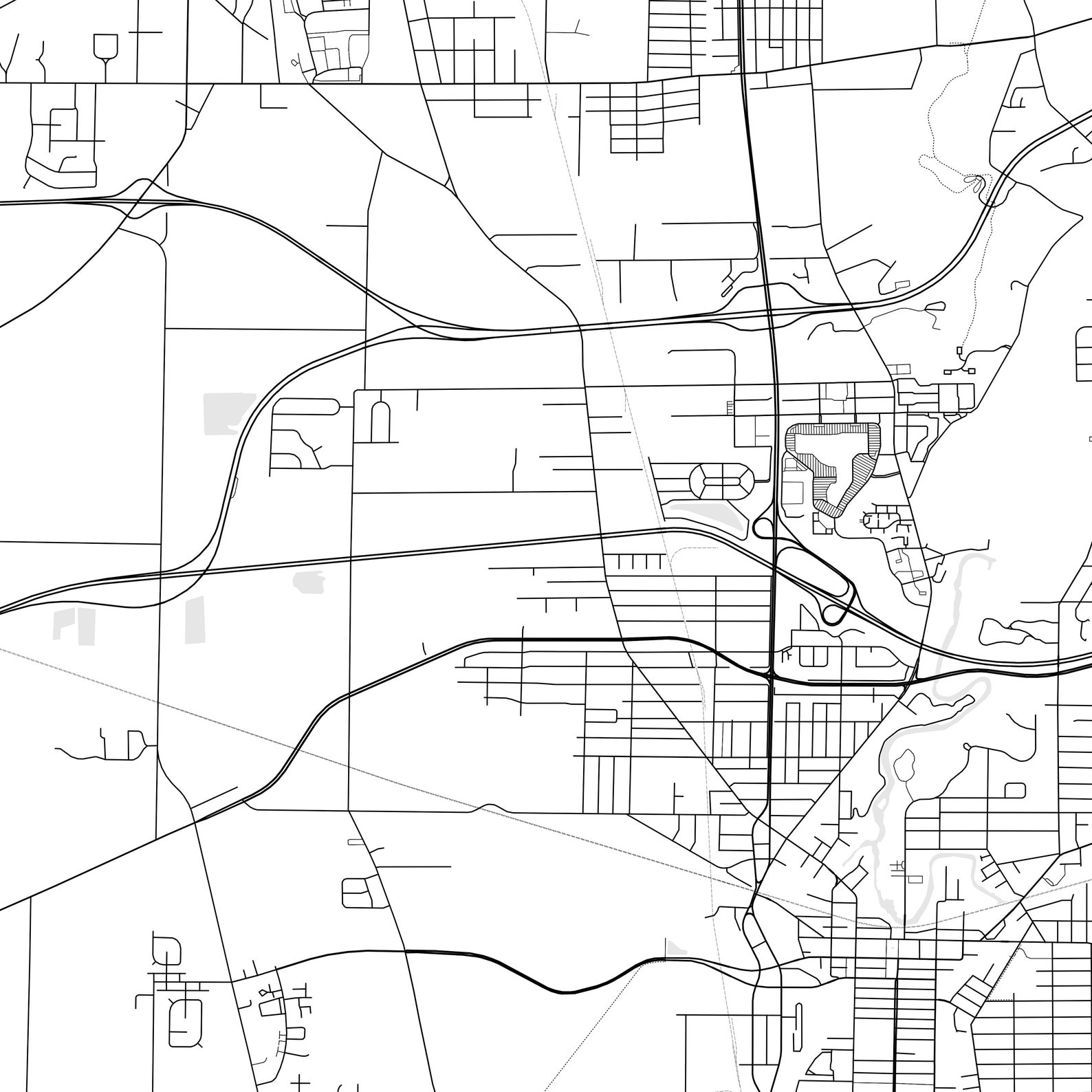 Elyria Map Print, Elyria Map Poster Wall Art, Oh City Map, Ohio Print ...