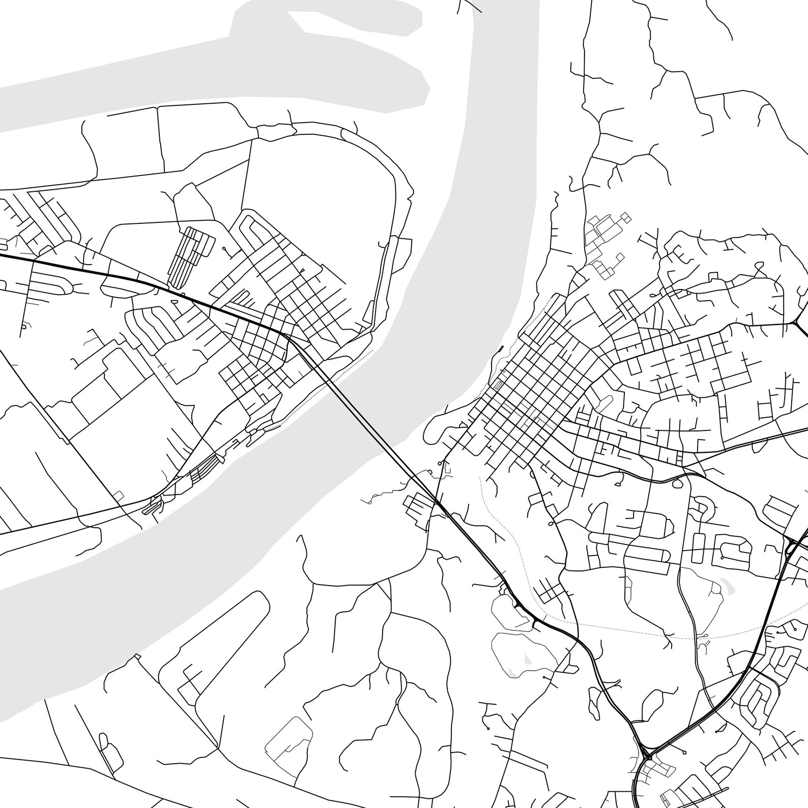 Natchez Map Print Natchez Map Poster Wall Art Ms City Map - Etsy