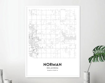Norman Street Map - Etsy