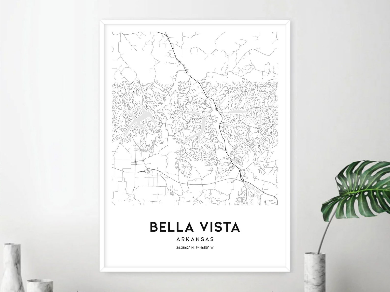 Bella Vista Map Print Bella Vista Map Poster Wall Art Ar - Etsy