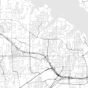 Grapevine Map Print, Grapevine Map Poster Wall Art, Tx City Map, Texas ...