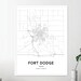 Fort Dodge Map Print, Fort Dodge Map Poster Wall Art, Ia City Map, Iowa ...