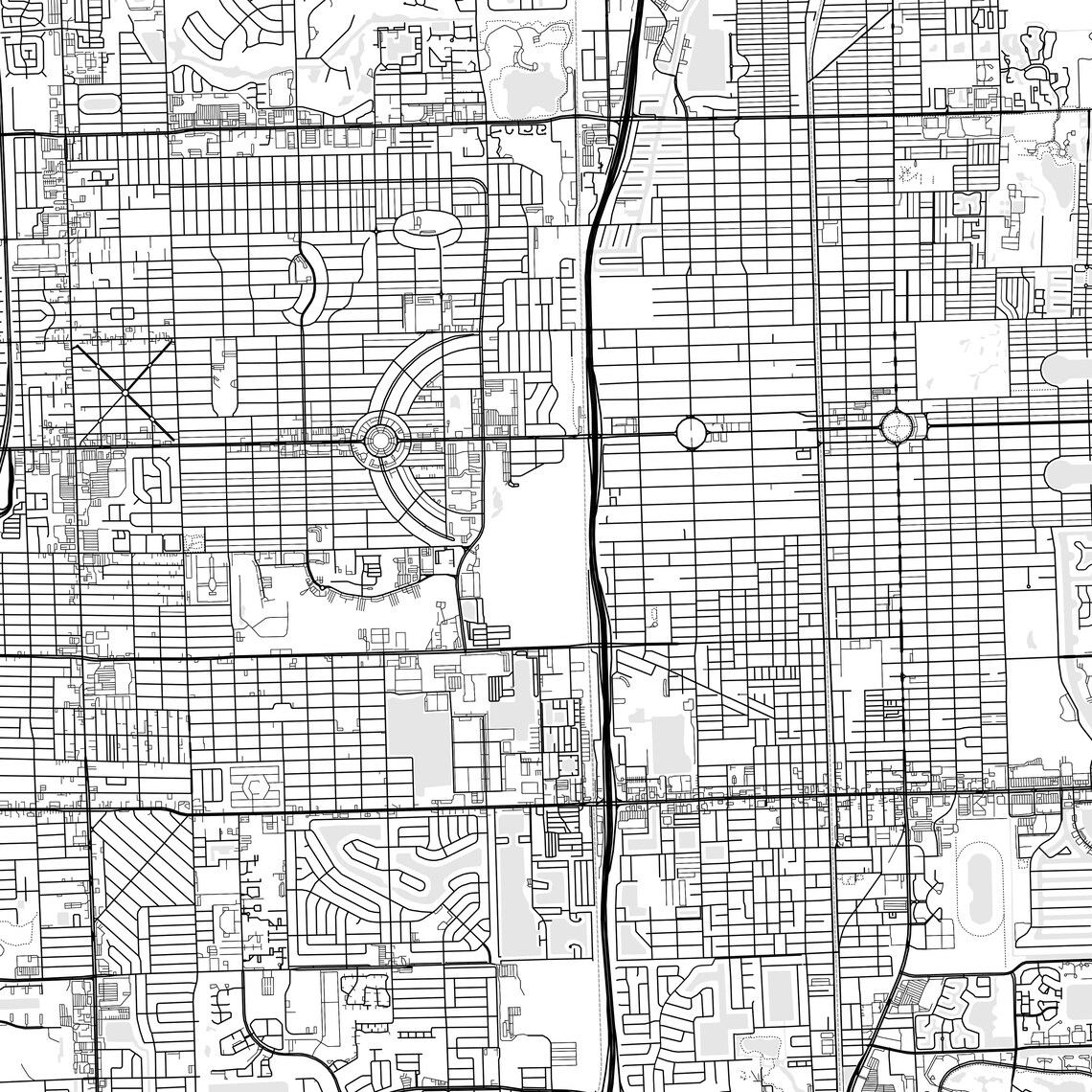 Hallandale Beach Map Print Hallandale Beach Map Poster Wall - Etsy