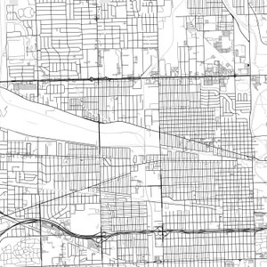 Maywood Map Print, Maywood Map Poster Wall Art, Il City Map, Illinois ...