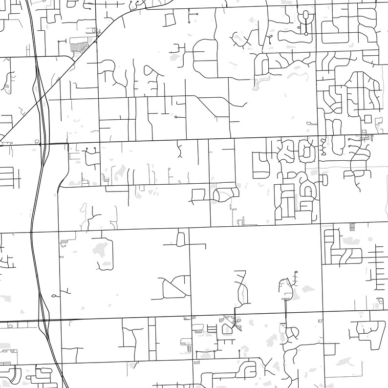 Homer Glen Map Print Homer Glen Map Poster Wall Art Il City - Etsy