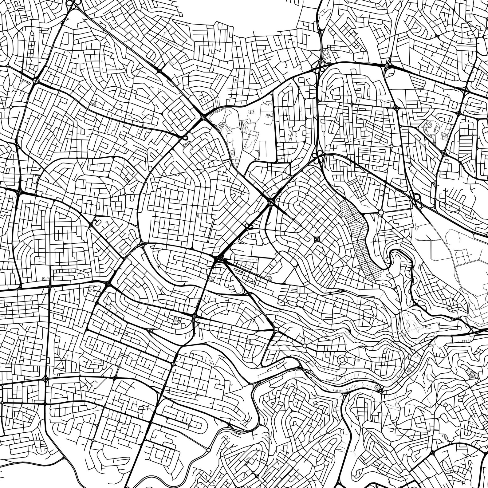 Amman Map Print, Amman Map Poster Wall Art, Amman City Map, Amman Print ...