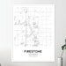 Firestone Map Print Firestone Map Poster Wall Art Co City - Etsy