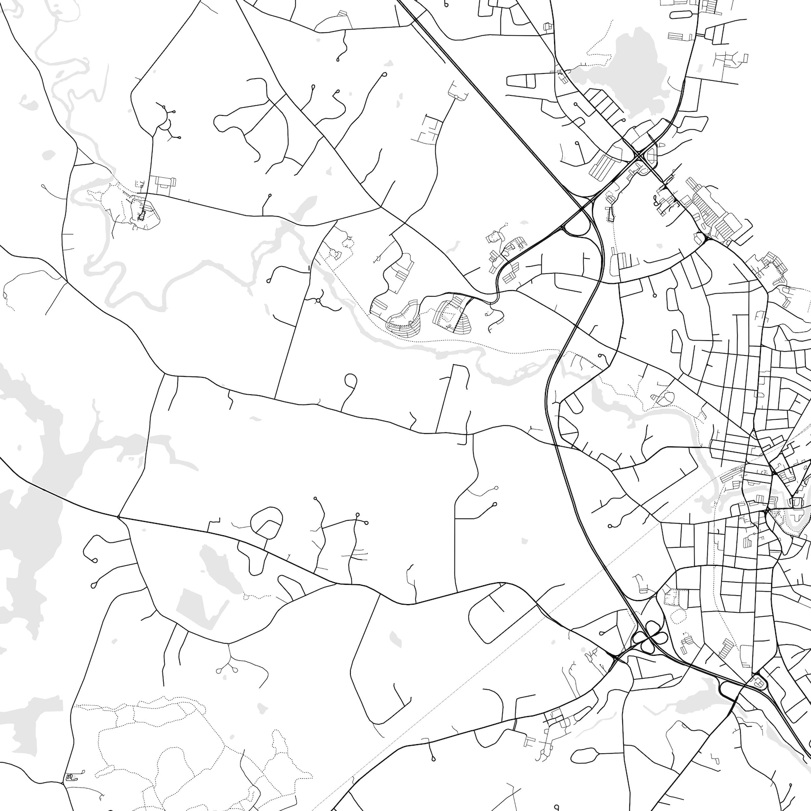 Dover Map Print, Dover Map Poster Wall Art, Nh City Map, New Hampshire ...