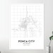 Ponca City Map Print, Ponca City Map Poster Wall Art, Ok City Map ...
