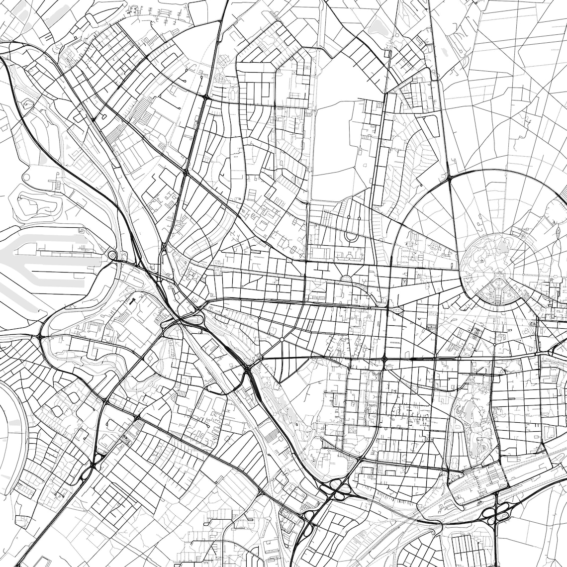 Karlsruhe Map Print, Karlsruhe Map Poster Wall Art, Karlsruhe City Map ...