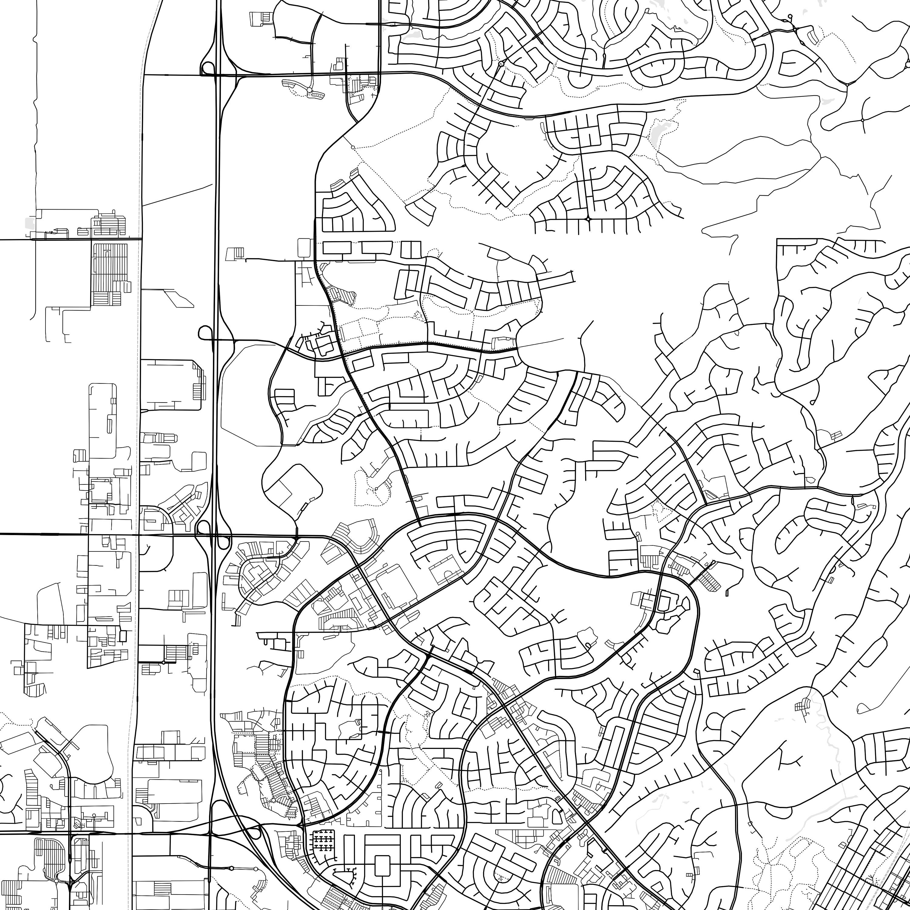 Rocklin Map Print Rocklin Map Poster Wall Art Ca City Map - Etsy