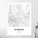 Riverside Map Print, Riverside Map Poster Wall Art, Oh City Map, Ohio ...
