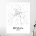 Corsicana Map Print, Corsicana Map Poster Wall Art, Tx City Map, Texas ...