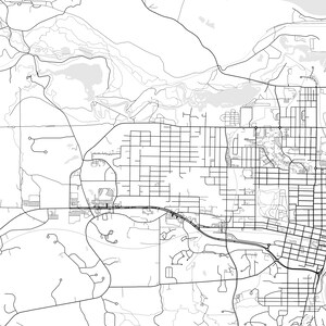 Marquette Map Print, Marquette Map Poster Wall Art, Mi City Map ...