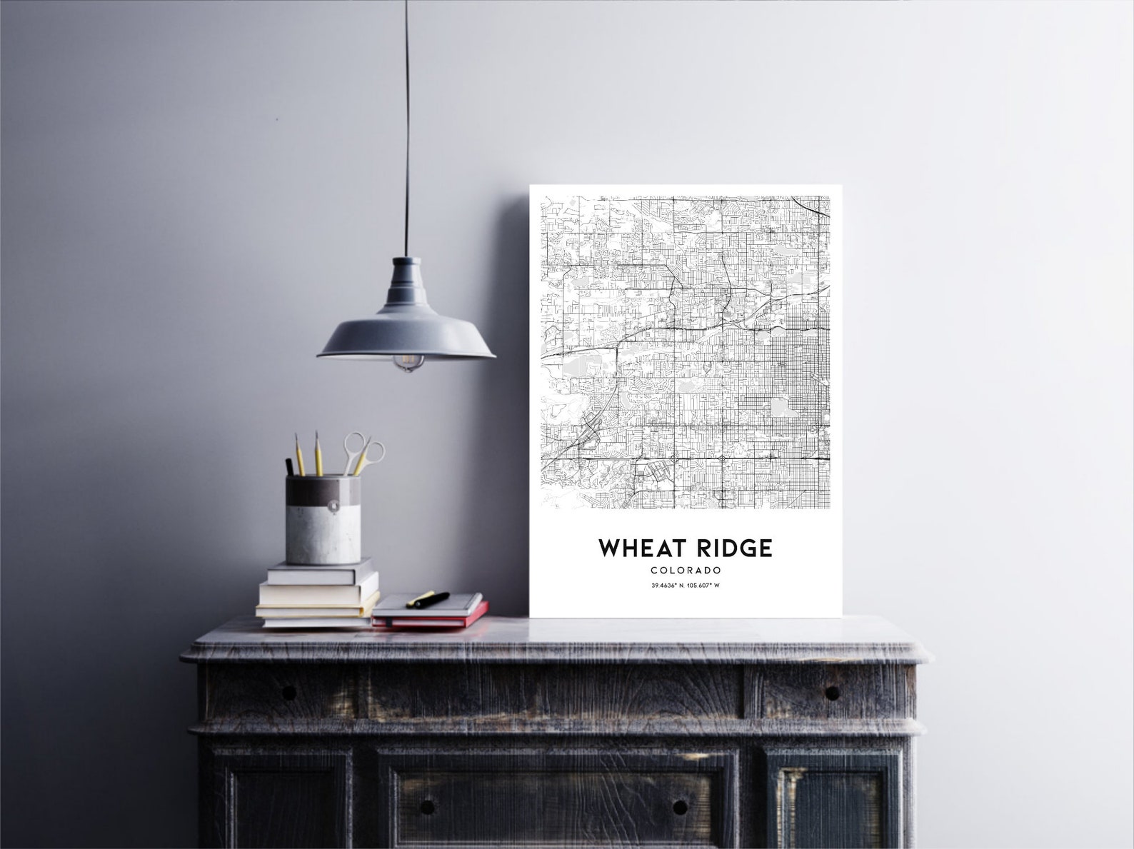 Wheat Ridge Map Print Wheat Ridge Map Poster Wall Art Co - Etsy