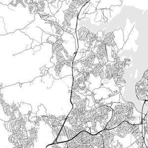 Vitória Map Print, Vitória Map Poster Wall Art, Vitória City Map ...