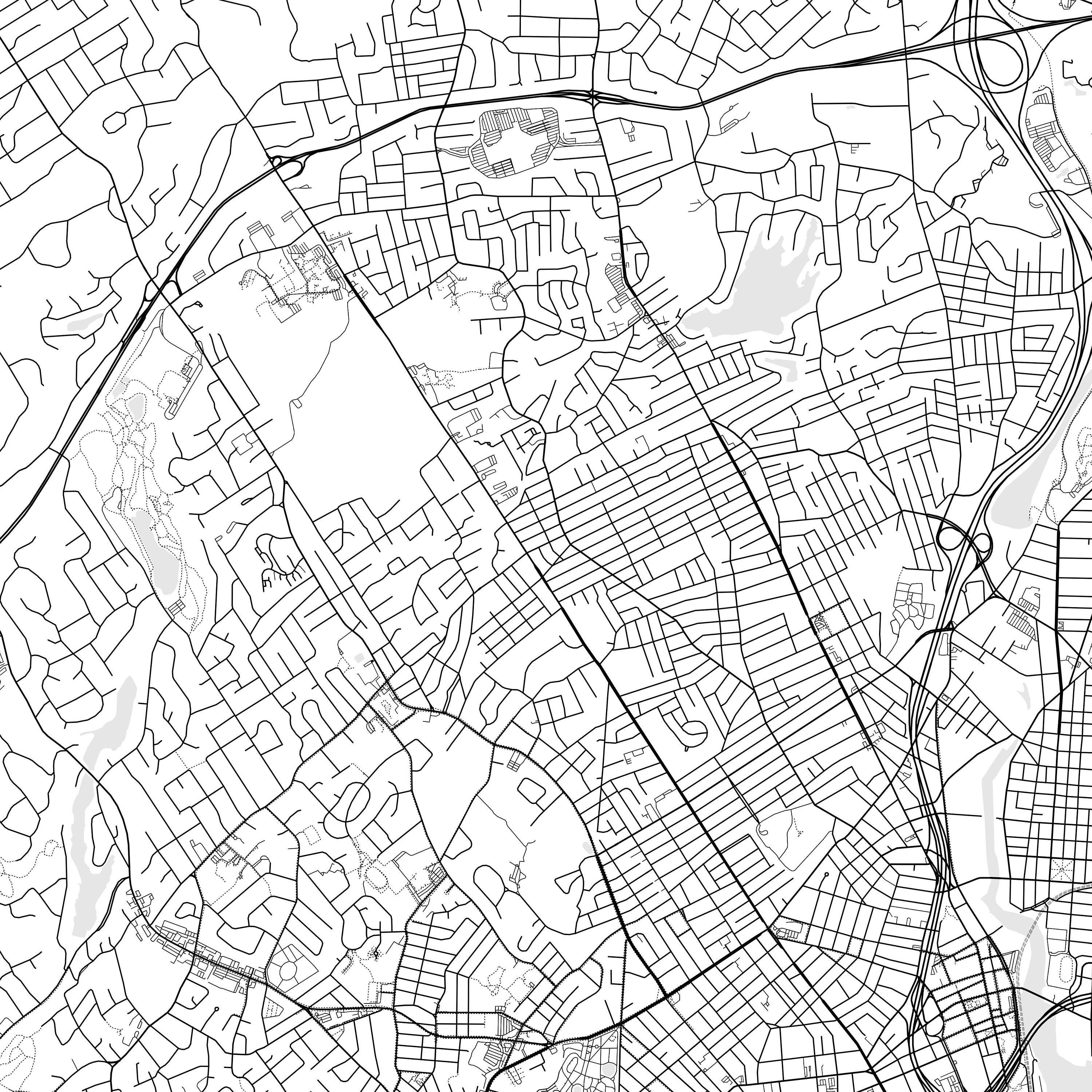Bridgeport Map Print, Bridgeport Map Poster Wall Art, Ct City Map ...