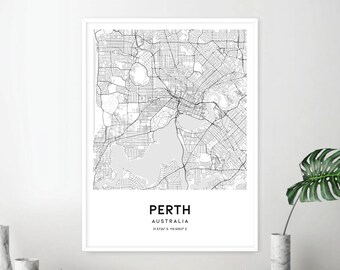Old Map of Perth Old Map Print Perth Old Map Perth - Etsy UK
