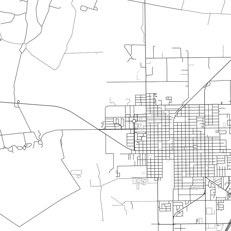 Kingsville Map Print, Kingsville Map Poster Wall Art, Tx City Map ...