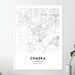 Chaska Map Print Chaska Map Poster Wall Art Mn City Map - Etsy
