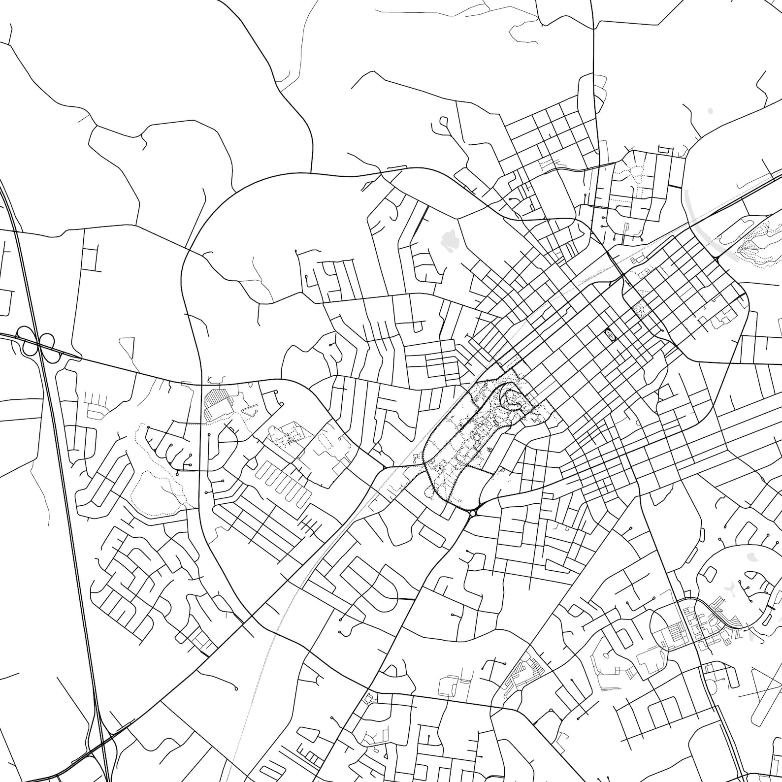 Bowling Green Map Print Bowling Green Map Poster Wall Art Ky - Etsy