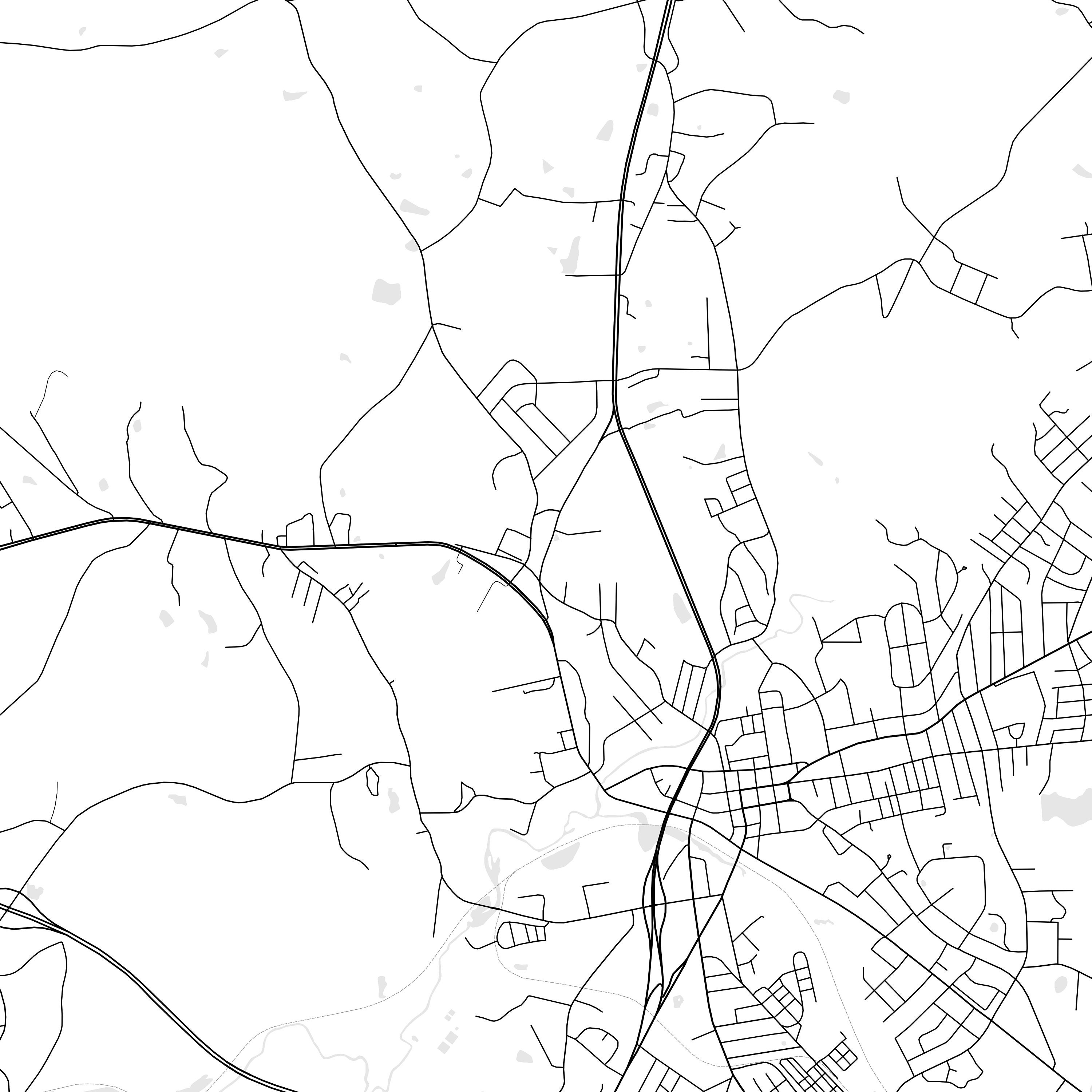 Rockingham Map Print Rockingham Map Poster Wall Art Nc City | Etsy