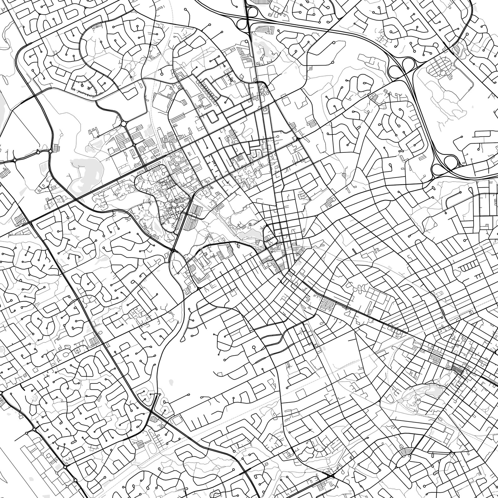 Kitchener Map Print, Kitchener Map Poster Wall Art, Kitchener City Map ...