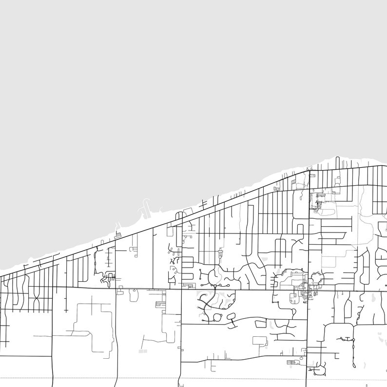 Avon Lake Map Print Avon Lake Map Poster Wall Art Oh City - Etsy UK