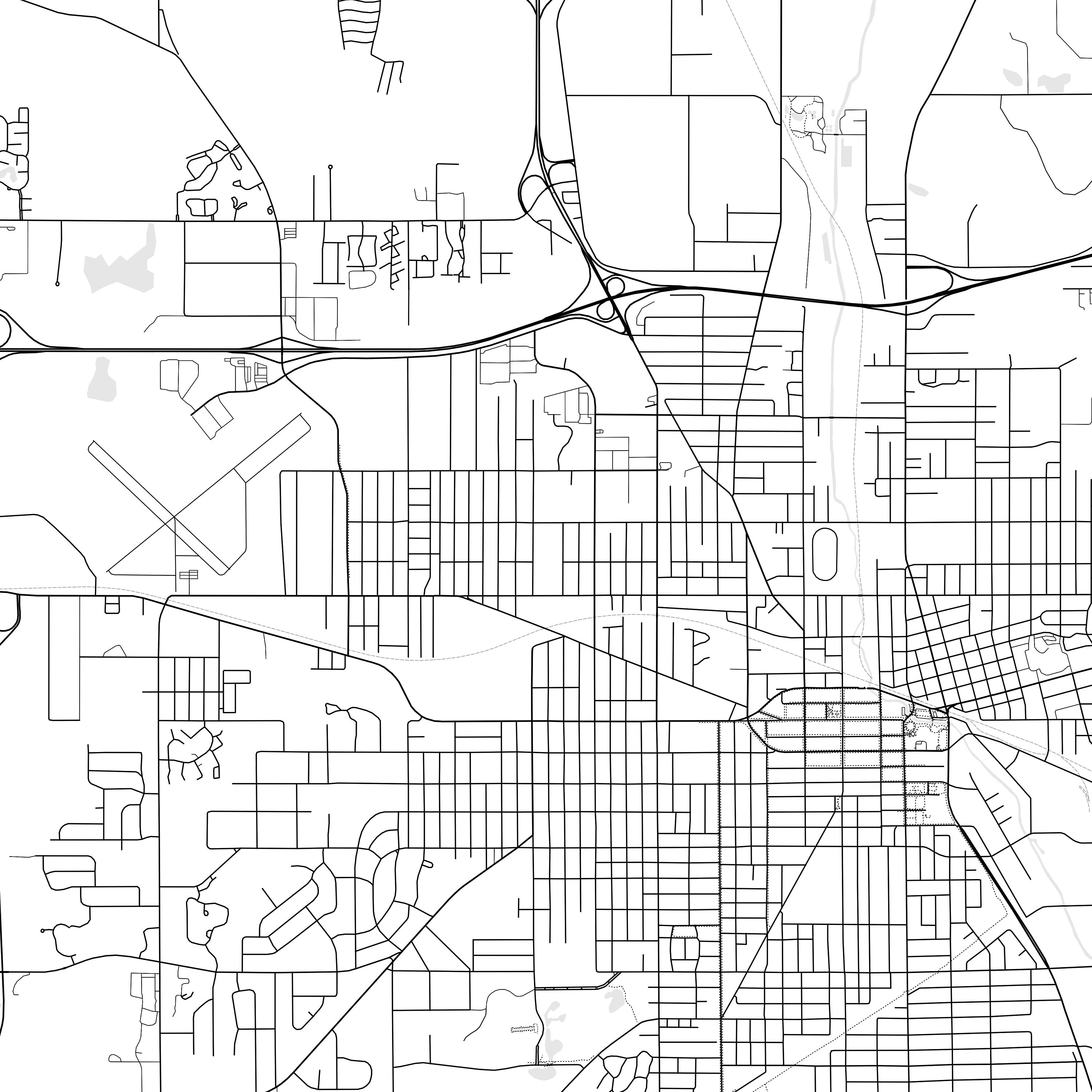 Jackson Map Print, Jackson Map Poster Wall Art, Mi City Map, Michigan ...