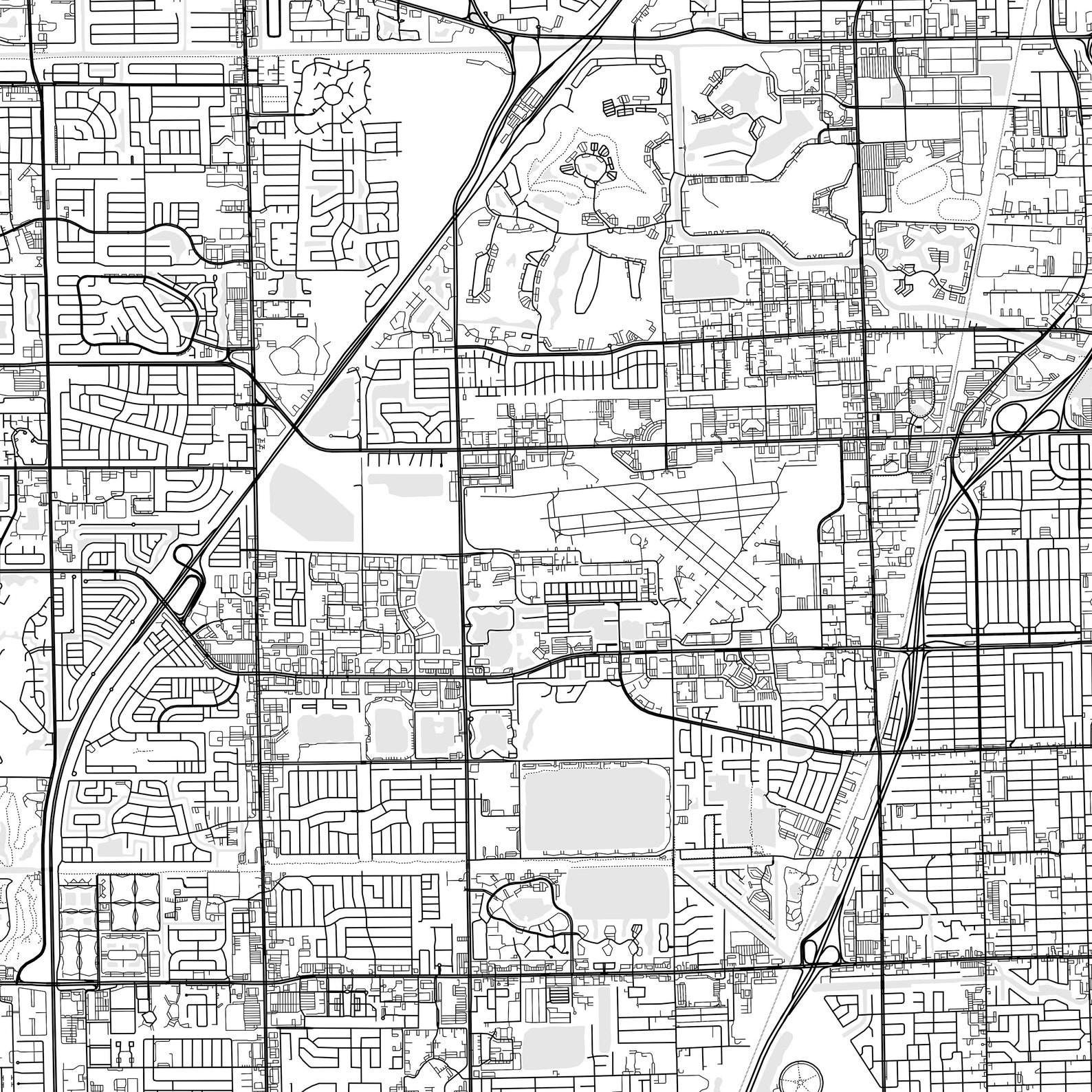 Oakland Park Map Print Oakland Park Map Poster Wall Art Fl | Etsy
