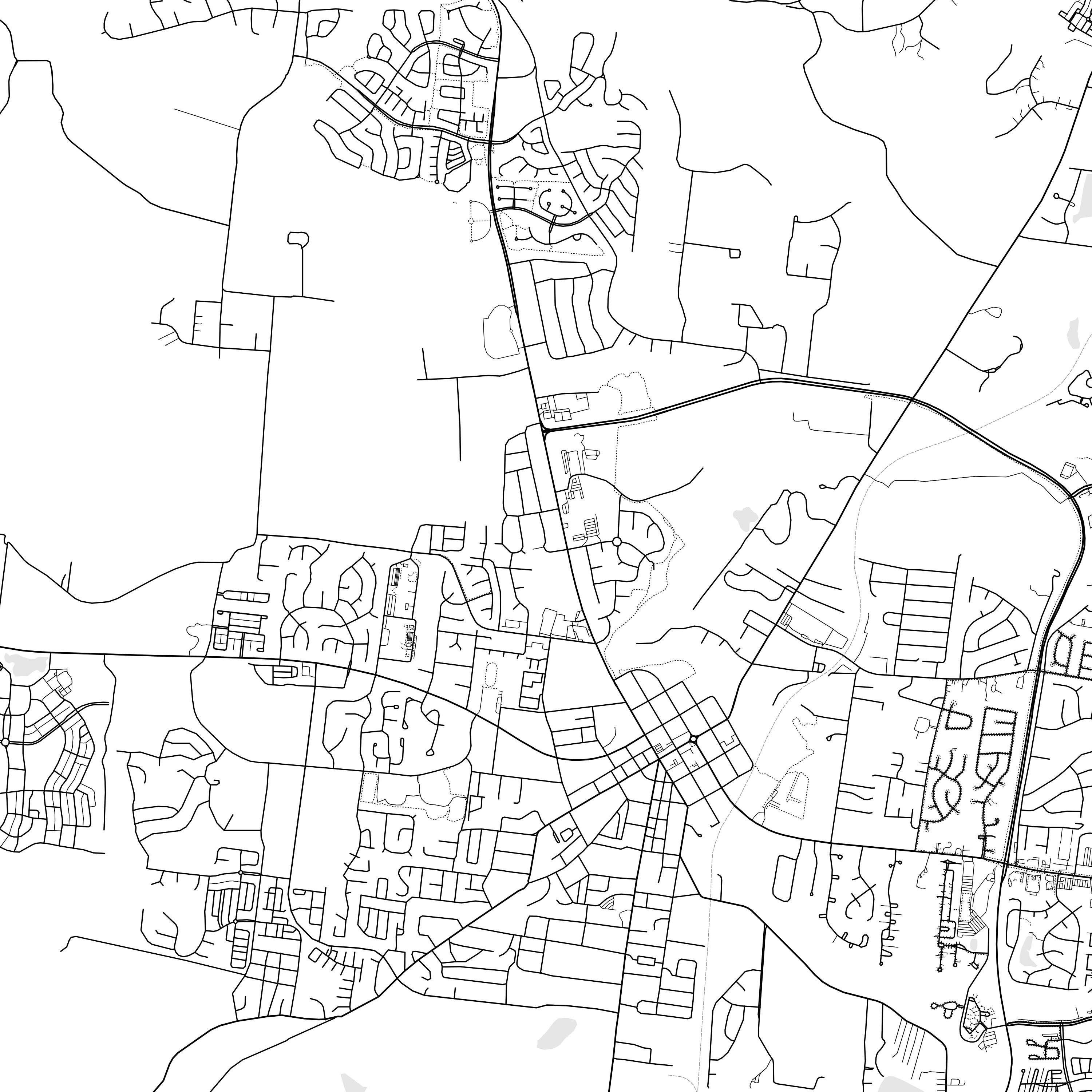Franklin Map Print, Franklin Map Poster Wall Art, Tn City Map ...