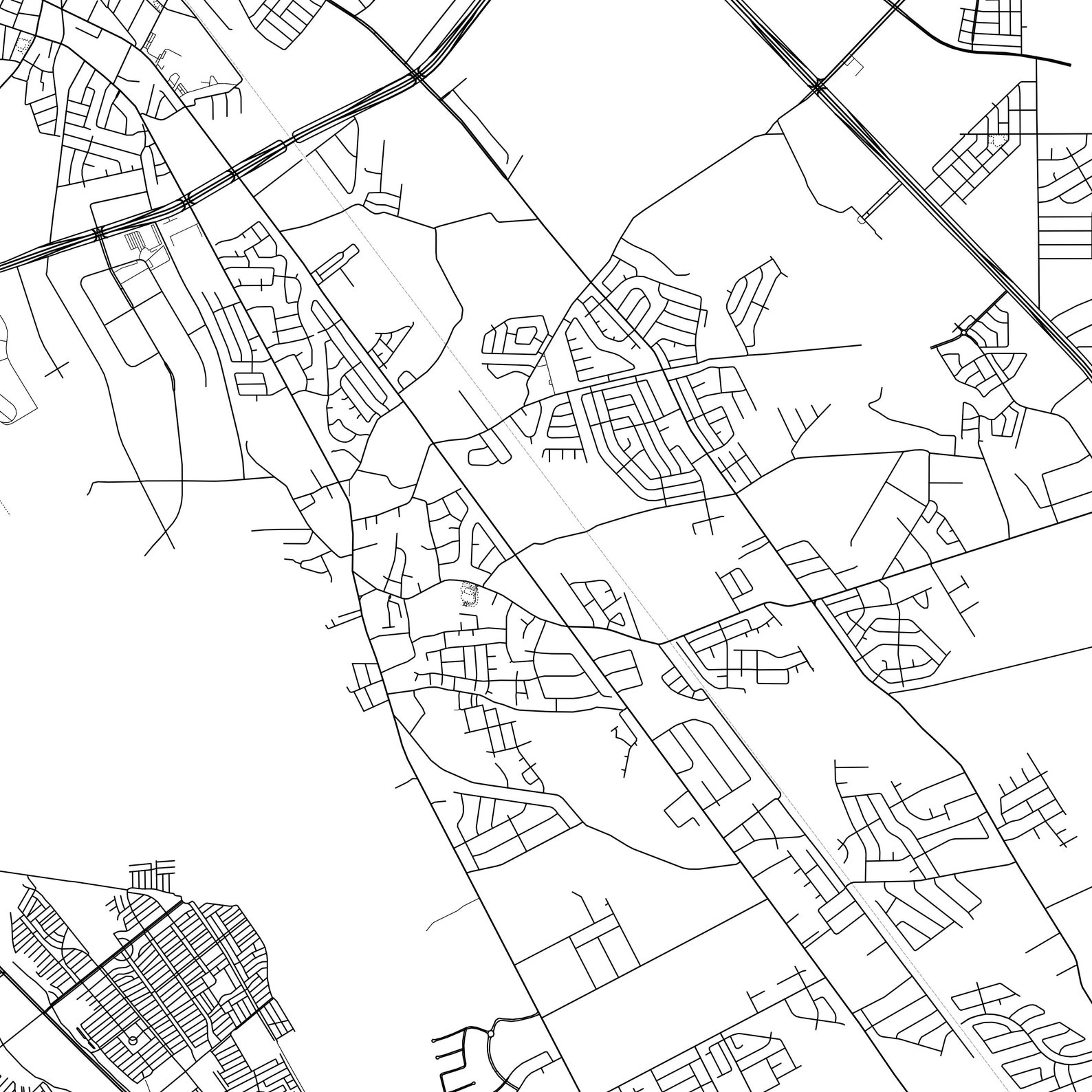 Socorro Map Print, Socorro Map Poster Wall Art, Tx City Map, Texas ...