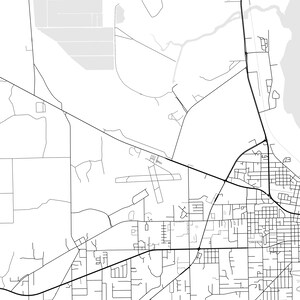 Palatka Map Print, Palatka Map Poster Wall Art, Fl City Map, Florida ...