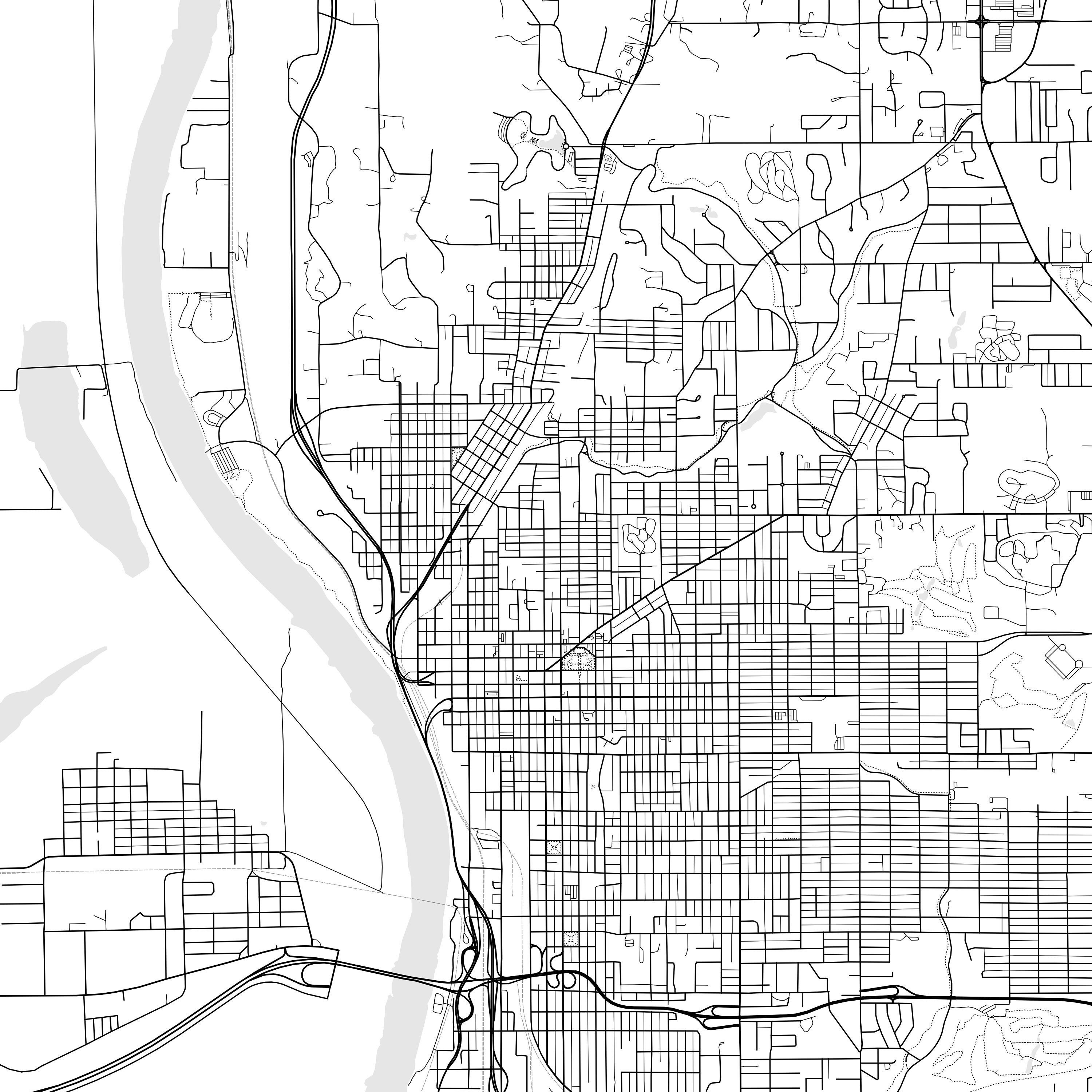 Saint Joseph Map Print Saint Joseph Map Poster Wall Art Mo - Etsy
