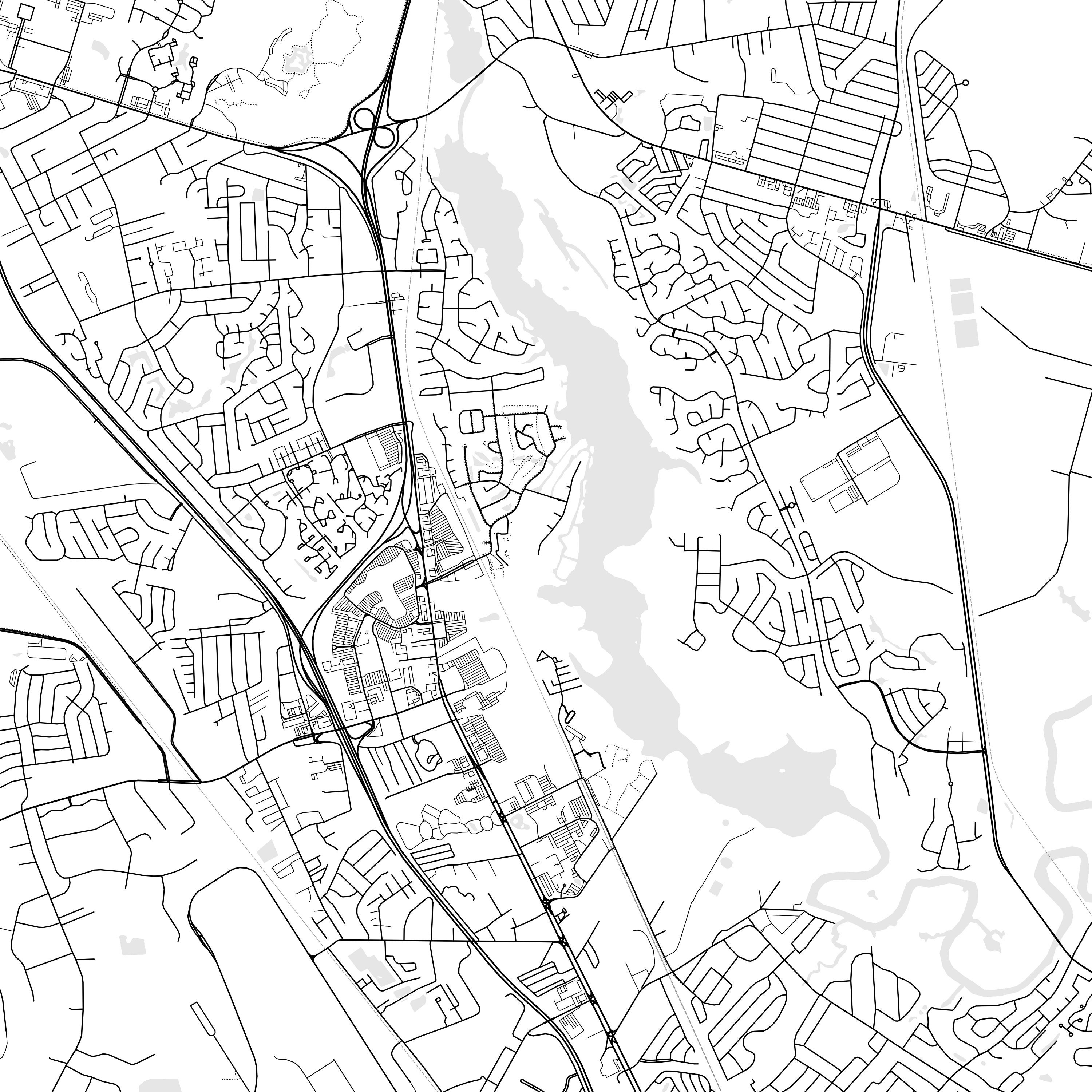 Hanahan Map Print Hanahan Map Poster Wall Art Sc City Map - Etsy UK