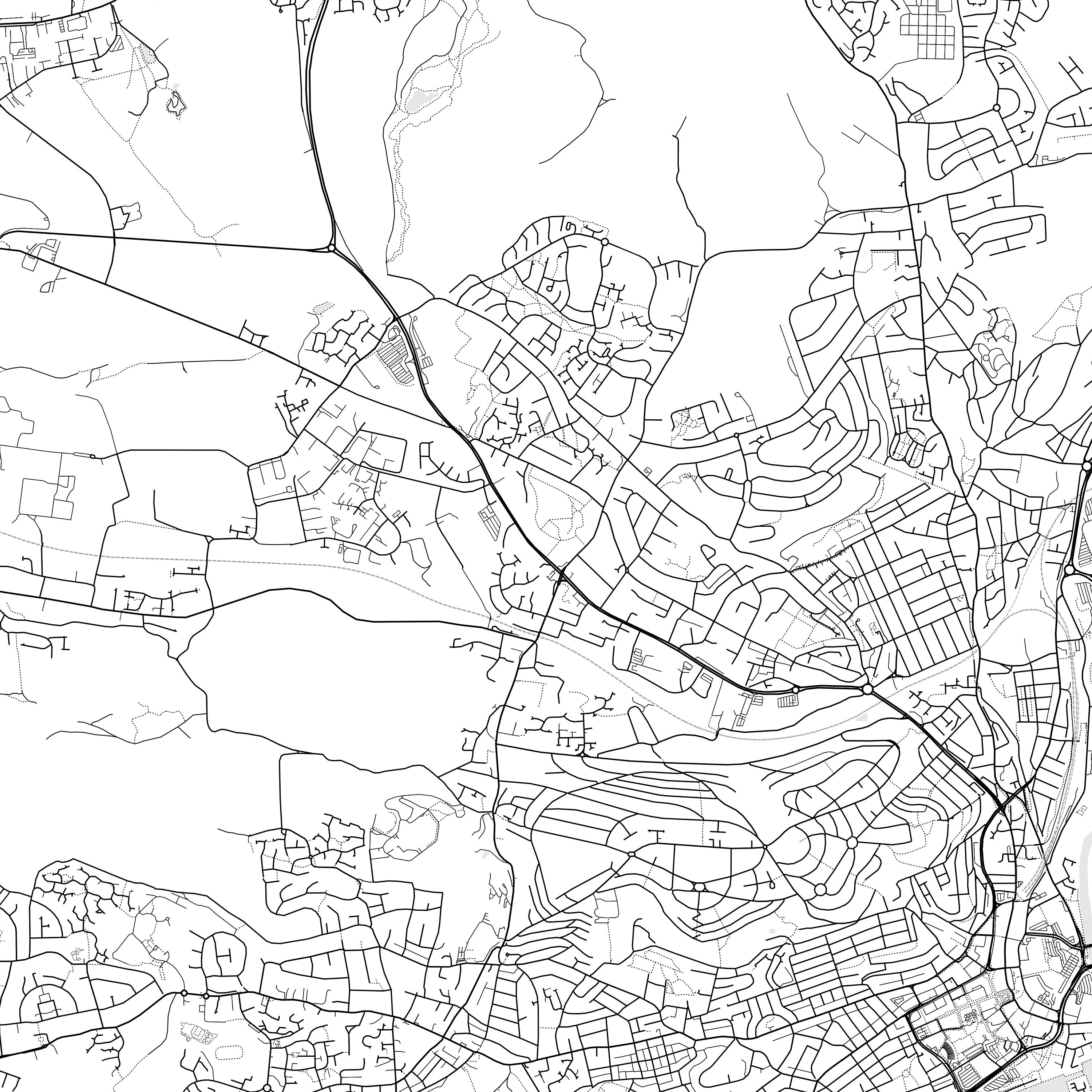 Swansea Map Print, Swansea Map Poster Wall Art, Swansea City Map ...