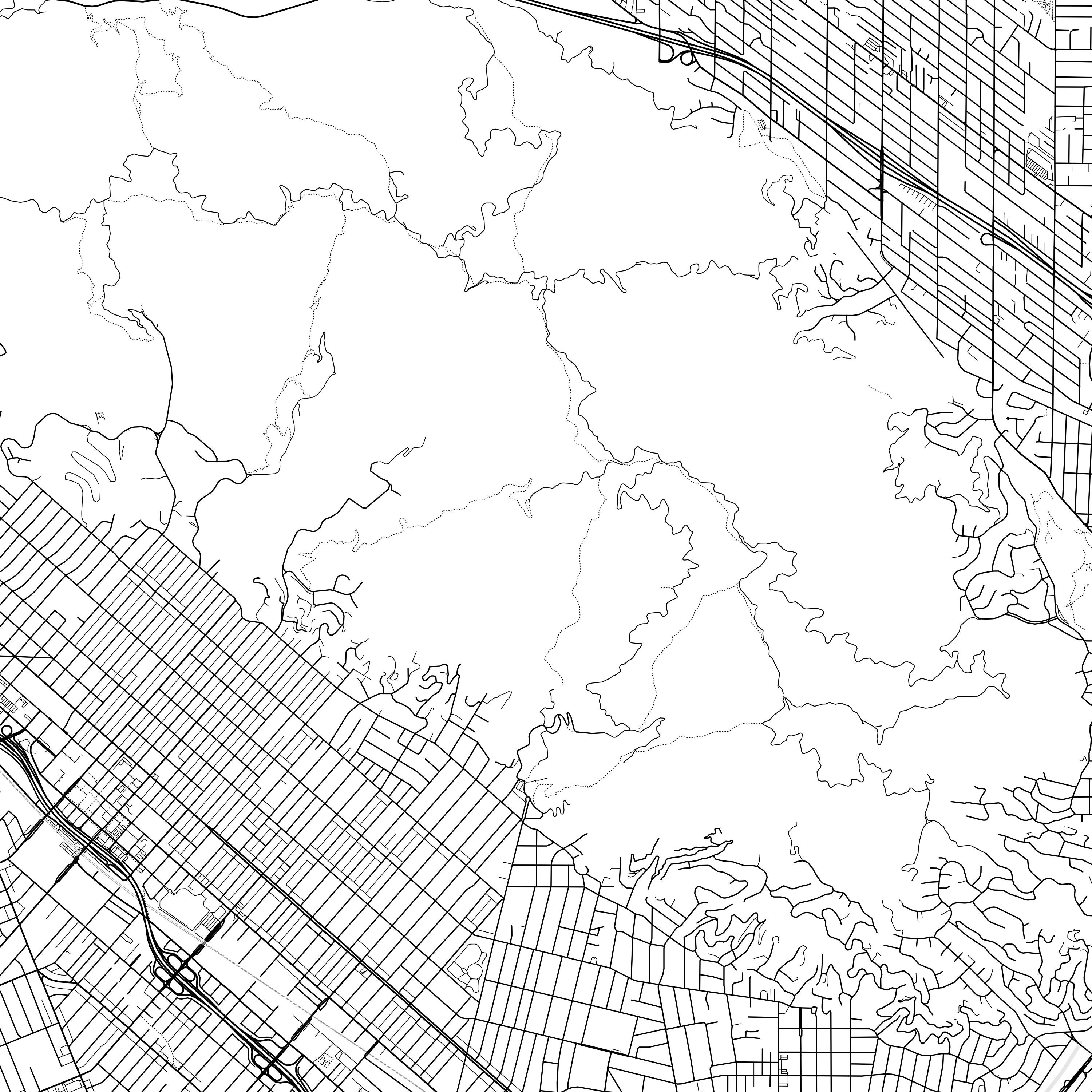 Glendale Map Print, Glendale Map Poster Wall Art, Ca City Map ...