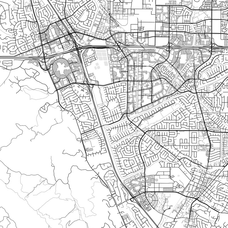 Pleasanton Map Print Pleasanton Map Poster Wall Art Ca City - Etsy