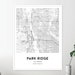 Park Ridge Map Print, Park Ridge Map Poster Wall Art, Il City Map ...
