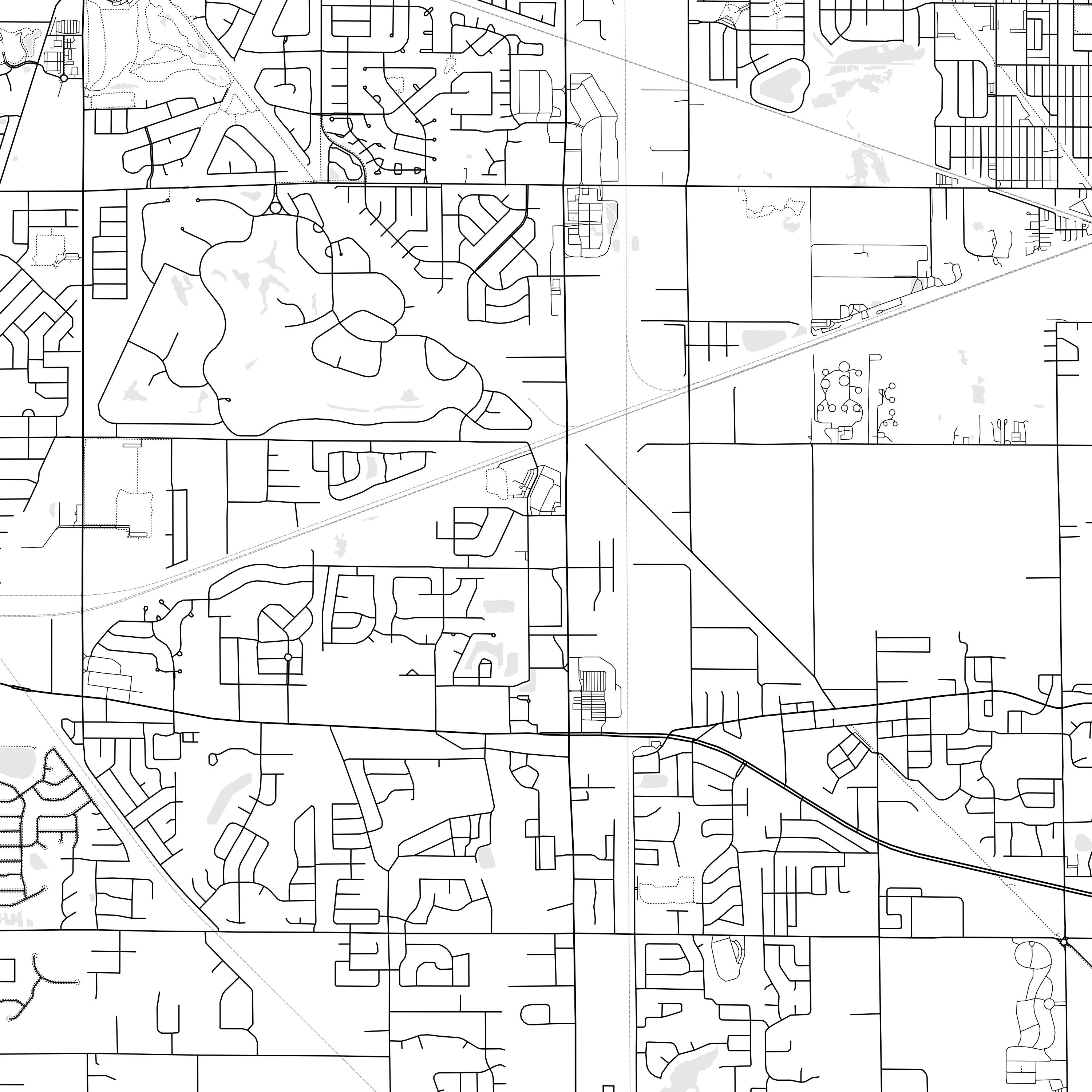 Schererville Map Print, Schererville Map Poster Wall Art, in City Map ...