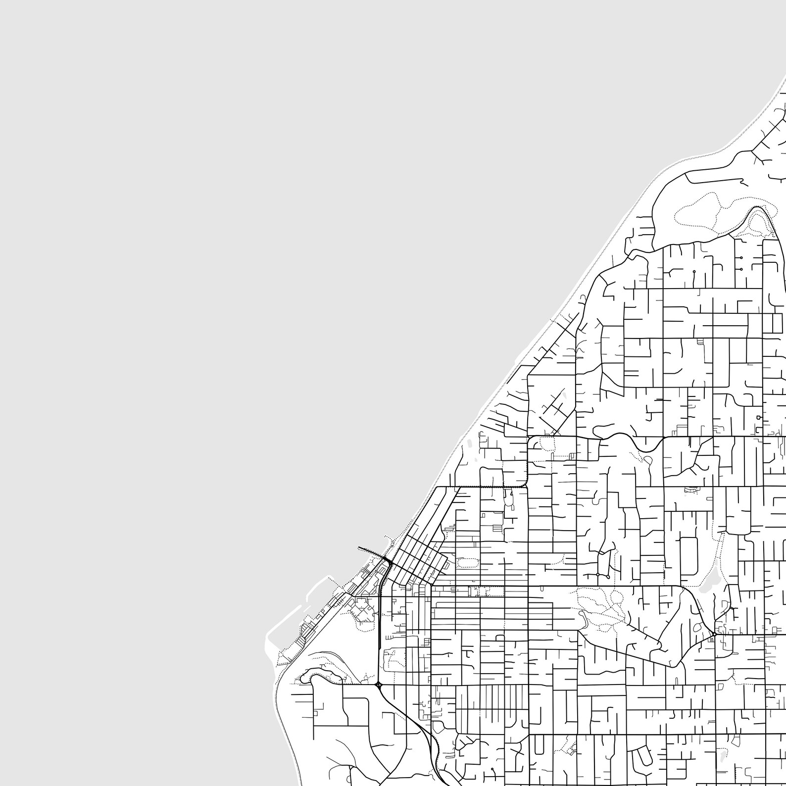 Edmonds Map Print Edmonds Map Poster Wall Art Wa City Map | Etsy