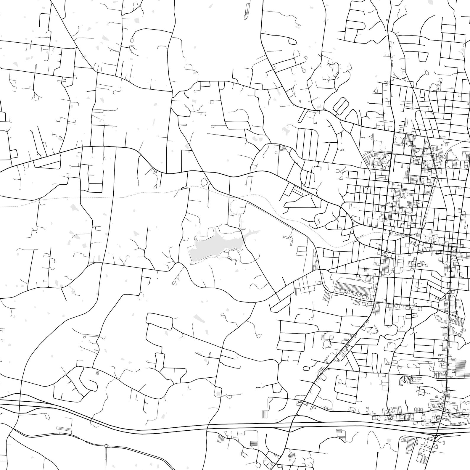 Cookeville Map Print, Cookeville Map Poster Wall Art, Tn City Map ...