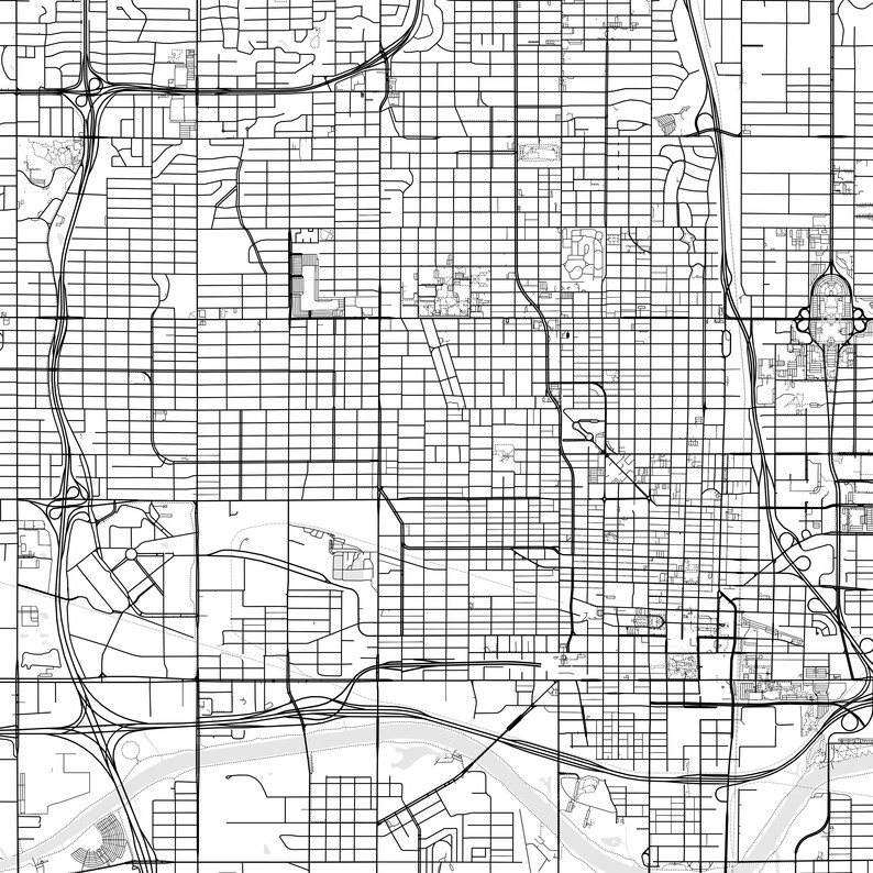 Oklahoma City Map Print, Oklahoma City Map Poster Wall Art, Ok City Map ...
